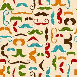 Mustaches pattern Royalty Free Vector Image - VectorStock