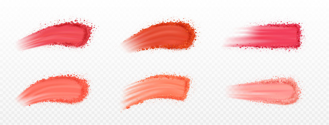 Brown eyeshadow smear cosmetic swatch texture Vector Image