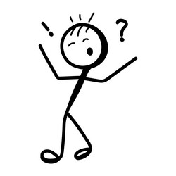 Confused Stickman Vector Images (over 430)