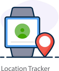 Location tracker Royalty Free Vector Image - VectorStock