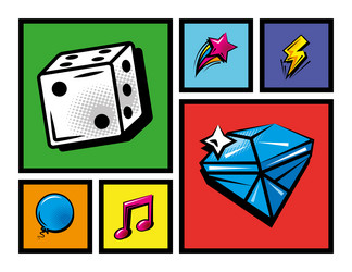 Music note pop art Royalty Free Vector Image - VectorStock