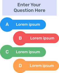 Quiz questions Royalty Free Vector Image - VectorStock
