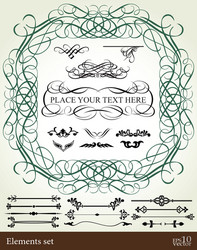 Calligraphic design element Royalty Free Vector Image
