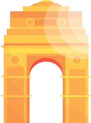 India gate landmark Royalty Free Vector Image - VectorStock