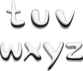 Realistic chrome liquid metal texture droplet Vector Image