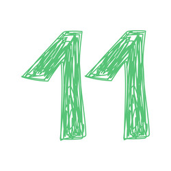 Number 11 Vector Images (over 2,300)