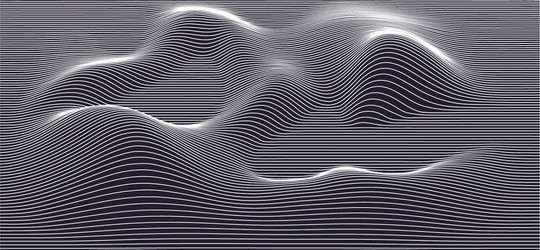 Sound frequency waves analog curved signal Vector Image Sound frequency waves analog curved signal Vector Image