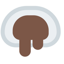 Mochi cream dripping rice cake Royalty Free Vector Image