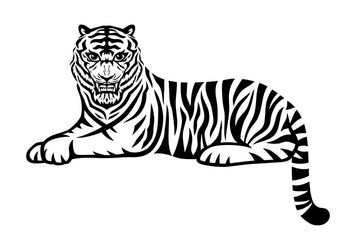 Tiger Outline Vector Images (over 8,800)