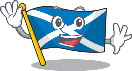 Scottish Flag Waving Vector Images (over 350)