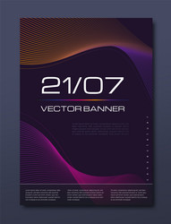 Abstract line banner Royalty Free Vector Image
