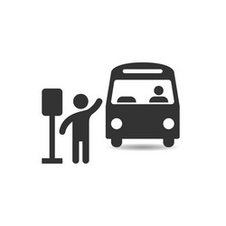 Big bus icon Royalty Free Vector Image - VectorStock