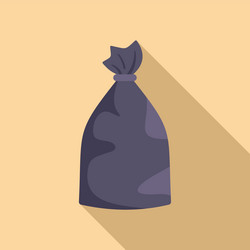 Paper waste icon flat organic garbage Royalty Free Vector