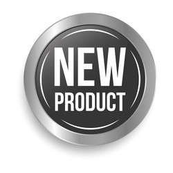 Glossy new product label products icon Royalty Free Vector