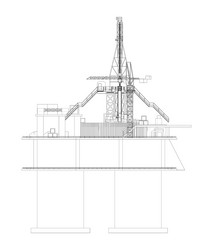 Oil Rig Blueprint Vector Images (over 180)