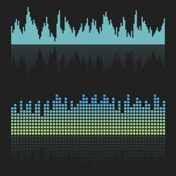 Sound wave dynamic vibration wallpaper Royalty Free Vector