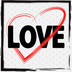 Design composition love font Royalty Free Vector Image