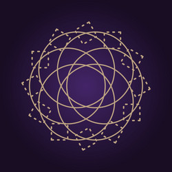 Mandala ancient geometry sacred symbol spiritual Vector Image