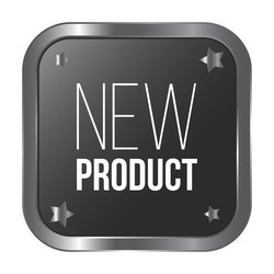 Glossy new product label products icon Royalty Free Vector