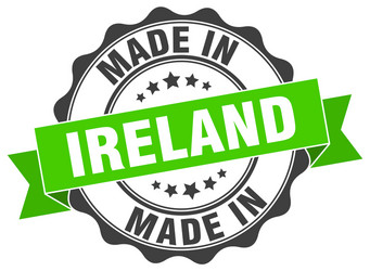 Made in ireland label or sticker Royalty Free Vector Image