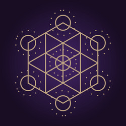 Mandala ancient geometry sacred symbol spiritual Vector Image