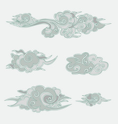 Chinese clouds Royalty Free Vector Image - VectorStock