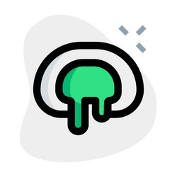 Mochi cream dripping rice cake Royalty Free Vector Image