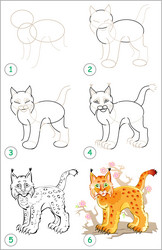 Page shows how to learn step by step to draw a Vector Image