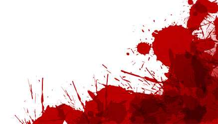 Abstract blood splatter isolated on black Vector Image