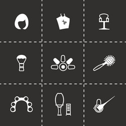 Icon barber on white background Royalty Free Vector Image
