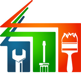 Home tool icon collection top view instrument set Vector Image