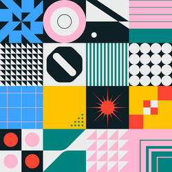 Retro covers set swiss style modernism Royalty Free Vector