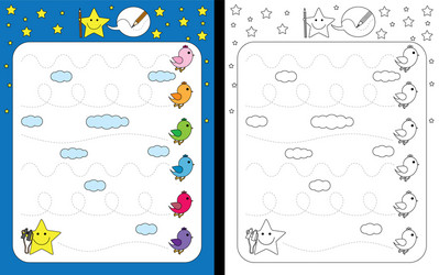 Worksheet Cloud Tracing Vector Images (82)