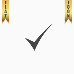 Elegant check mark symbol Royalty Free Vector Image