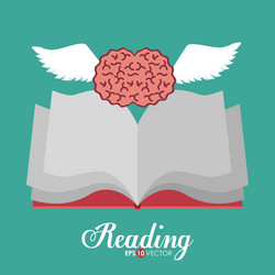 Reading design Royalty Free Vector Image - VectorStock