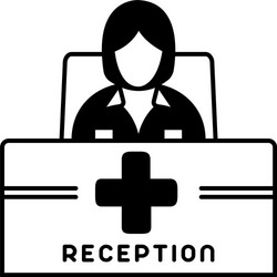 Receptionist Royalty Free Vector Image - VectorStock