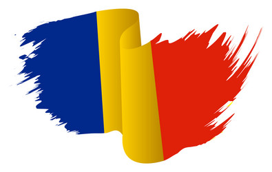 Romania flag symbol icon design romanian Vector Image