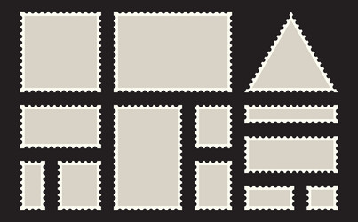 Blank horizontal postal envelope template Vector Image