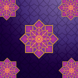 Gold arabic ornament Royalty Free Vector Image