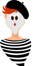Black and White Mime Vector Images (over 1,000)