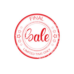 Final exam rubber stamp seal Royalty Free Vector Image