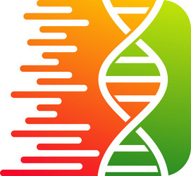 Fast dna logo template creative dna logo design Vector Image