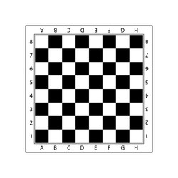 Empty chess board Royalty Free Vector Image - VectorStock