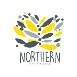 Northern logo template original design badge Vector Image