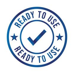 Ready to use badge to serve badge easy Royalty Free Vector