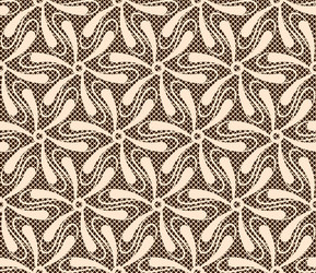 Brown seamless flower lace pattern Royalty Free Vector Image