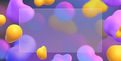 Glass morphism style modern ui template Royalty Free Vector
