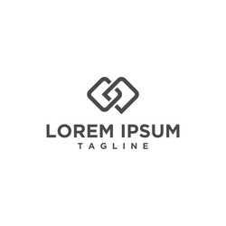 Cd triangle logo design Royalty Free Vector Image