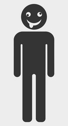 Idiot Symbol Person Vector Images (over 100)