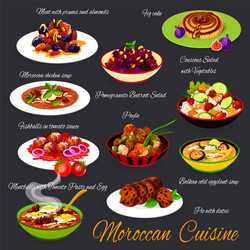 Arabic food icons set Royalty Free Vector Image
